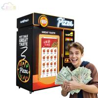 China 55 Inch Screen Automated Pizza Machine , Custom Color Pizza Vender Machine for sale
