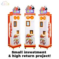 China Fresh Popcorn Vending Machine With LCD Screen Display / Metal Acrylic Plastic Body for sale