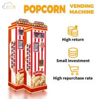 China LCD Screen Automatic Popcorn Machine 40g/cup For Theme Parks for sale