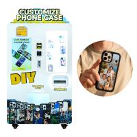 China White or Customized Color Phone Case Printing Vending Machine with Metal Steel Material Cash Payment Method for sale