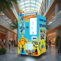 China Variable Ink Droplet Technology Phone Case Printing Vending Machine with 27-inch LCD Touch Screen Display Cash Payment for sale