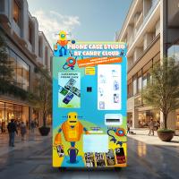 China 27-inch LCD Touch Screen Display Personalized Phone Case Vending Machine For Samsung Phone Models for sale