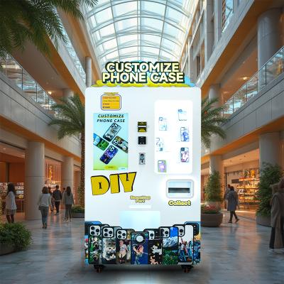 China Heavy-Duty Steel Mobile Phone Case Printing Kiosk L113*W87*H220cm for sale