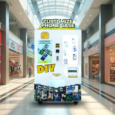 China Traffic Areas No Problem Phone Case Printing Vending Machine 300kg Variable Ink Droplet Technology for sale