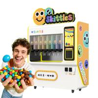 China Sweet Treat Dispenser Vending Machine with Robotic Arm Dispensing Method in White or Customized Color for sale
