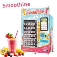 China Spanish Language Smoothie Vending Machine With Touch Screen Display and Compressor Cooling System for sale