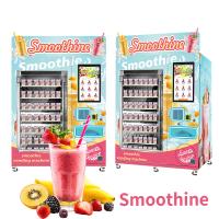 China Touch Screen Smoothie Vending Machine with Compressor Cooling System and Convenient Bill Payment for sale