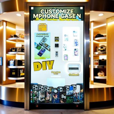 China Phone Case Printing Vending Machine 1500x800x600mm Android OS for sale