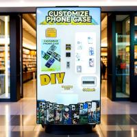 China CYJ-D04 Phone Case Printing Vending Machine 20 Cases Per Hour 2880dpi for sale