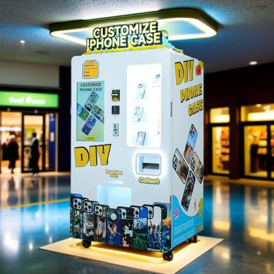 China Compact 1500mm x 800mm x 600mm Phone Case Printing Vending Machine with 350kg Steel Chassis for High Traffic Areas for sale