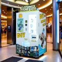 China Compact 1500mm x 800mm x 600mm Phone Case Printing Vending Machine with JPEG/PNG/BMP Support and 27-Inch/32-Inch Wave Crystal Display for sale