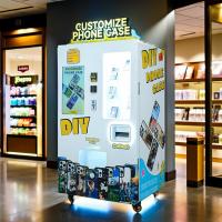 China Compact 1500mm x 800mm x 600mm Phone Case Printing Vending Machine with 4G/Wi-Fi Network and 720dpi/1440dpi/2880dpi Printing Resolutions for sale