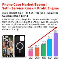 China Compact 350kg Phone Case Printing Vending Machine with 4G/Wi-Fi Network and 220V Power Supply for sale