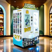 China Compact 1500mm x 800mm x 600mm Phone Case Printing Vending Machine with 720dpi/1440dpi/2880dpi Printing Resolutions and 220V Power Supply for sale