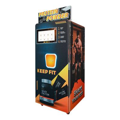 China Protein Powder Vending Machine with Automatic Cup Dispensing, Background Warning System, and Energy Efficient Design for Fitness Nutrition for sale