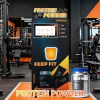 China Protein Powder Vending Machine with Automatic Cup Dispensing, Background Warning System, and Energy Efficient Design for Fitness Nutrition for sale