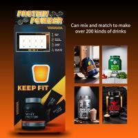 China Protein Powder Vending Machine with Automatic Cup Dispensing, Background Warning System, and Energy Efficient Design for Fitness Nutrition for sale