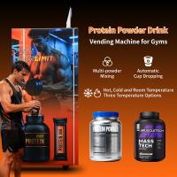 China Protein Powder Vending Machine with Automatic Cup Dispensing Background Warning System and Energy Efficient Design for Fitness Nutrition for sale