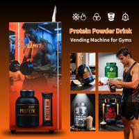 China Protein Powder Vending Machine with Automatic Cup Dispensing Background Warning System and Energy Efficient Design for Fitness Nutrition for sale
