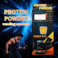 China Protein Powder Vending Machine with Automatic Cup Dispensing Background Warning System and Energy Efficient Design for Fitness Nutrition for sale