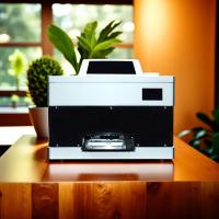 China Desktop UV Printer for Business Card Printing with Mobile QR Code Upload and UV Curing Technology for sale