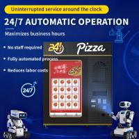 China Caiyunjuan's 32-inch Touch Screen Automated Pizza Machine with 3-5 Minute Cooking Time and Multiple Payment Methods for sale