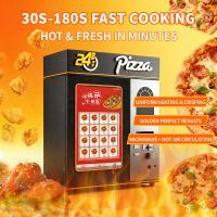 China Caiyunjuan's 32-inch Touch Screen Automated Pizza Machine with 3-5 Minute Cooking Time and Multiple Payment Methods for sale