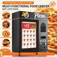 China Caiyunjuan's 32-inch Touch Screen Automated Pizza Machine with 3-5 Minute Cooking Time and Multiple Payment Methods for sale