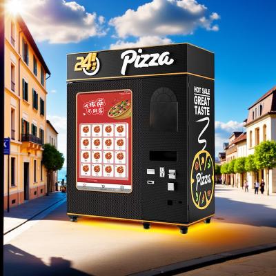 China Self Service Pizza Vending Machine With Microwave Oven For Heating for sale