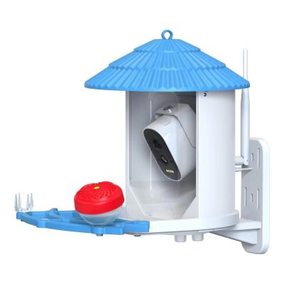 China 4MP Bird Feeder Camera With Solar Panel Smart AI Recognition Bird Feeder for sale