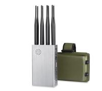 China 8 Antennas Cell Phone Blocker Jammer 2G 3G 4G 5G WIFI Signal With Bigger Hot Sink & Battery for sale