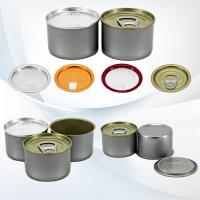 China Food Grade Tinplate Cans 53mm-73mm Diameter 65-185mL Capacity for Snacks and Pet Food Packaging for sale