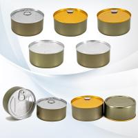 China Food Grade Tinplate Cans 53mm-73mm Diameter 65-185mL Capacity for Snacks and Pet Food Packaging for sale