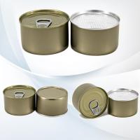 China Food Grade Tinplate Cans 53mm-73mm Diameter 65-185mL Capacity for Snacks and Pet Food Packaging for sale