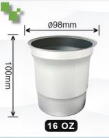 China Customizable Aluminum Cups 280-1000ml Capacity with 0.18mm Thickness for Food and Beverage Service for sale