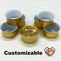 China Customizable Straight Aluminum Can 63.5mm x 36mm with 80ml Capacity for Food-Grade Packaging for sale