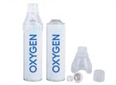 China Customizable Tinplate Oxygen Aerosol Can - 65mm Diameter with SGS Certification for Medical and Emergency Gas Packaging for sale