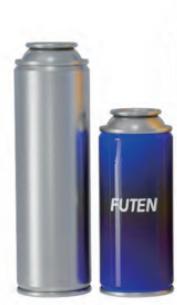 China Customized Necked Aerosol Containers 52mm Diameter 100-500mL Capacity for Automotive Care Products for sale