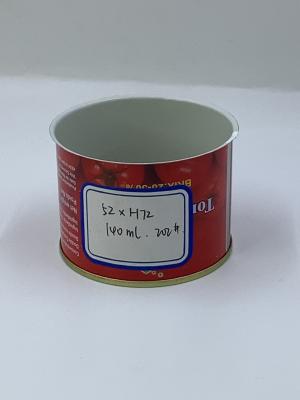 China Customizable Three Piece Food Tin Can 52mm Diameter 140ml Capacity for Canned Food Packaging for sale
