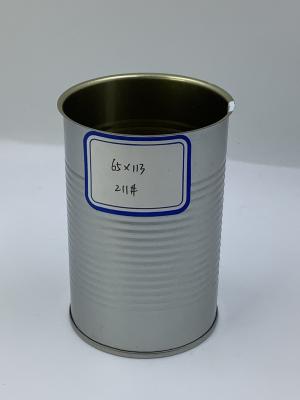 China 65mm Food Tin Can D65xH113mm 211 Caliber Three Piece Structure for Family Sized Canned Food for sale