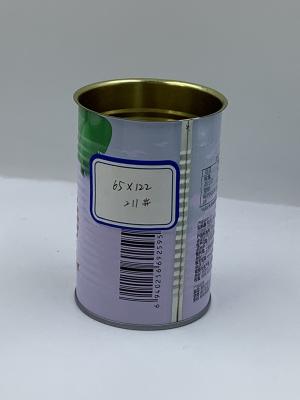 China Three Piece Food Tin Can 65mm Diameter 211 Caliber 300g Capacity Customizable for sale