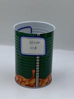 China Customizable Three Piece Food Tin Can 65mm Diameter 330ml Capacity 211 Caliber for sale
