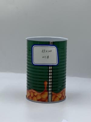 China Customizable Three Piece Food Tin Can 65mm Diameter 330ml Capacity 211 Caliber for sale