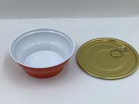China 220ml Custom Two Piece Aluminum Bowl 98.9x50mm 401 Caliber Food Grade Tinplate for sale