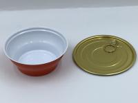 China 220ml Custom Two Piece Aluminum Bowl 98.9x50mm 401 Caliber Food Grade Tinplate for sale