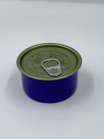 China 70ml Round Bottom Two Piece Tin Can 65mm x 28mm Custom Tinplate Packaging for Food Cosmetics for sale