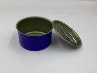 China 70ml Round Bottom Two Piece Tin Can 65mm x 28mm Custom Tinplate Packaging for Food Cosmetics for sale