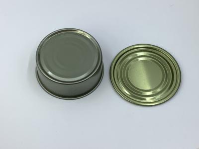 China Two Piece Sealable Tin Cans 73mm 32mm Caliber 300 100ml Food Grade Tinplate for Pet Industry for sale