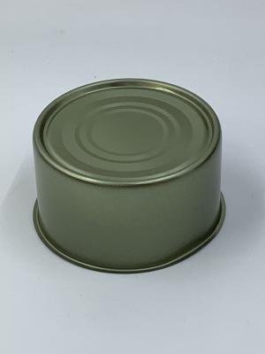 China Food Grade Custom Tin Containers 73mm 200ml Round Tinplate Cans for Confectionery Gourmet Foods for sale