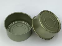 China 99mm Diameter Two-Piece Straight Tin Can 401# 400ml Food Grade Tinplate for Pet Food Snack Packaging for sale